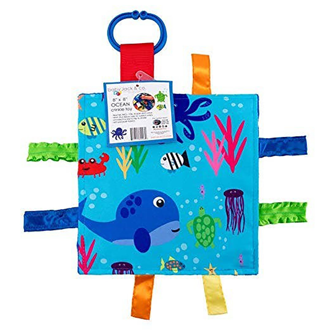 Crinkle Tag Square Toy – Woods Hole Oceanographic Institution