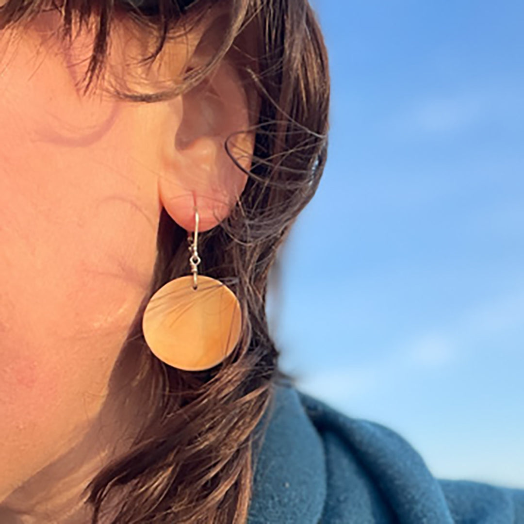 Raw Elemental Orb Earrings - Coral Colored – Woods Hole Oceanographic ...